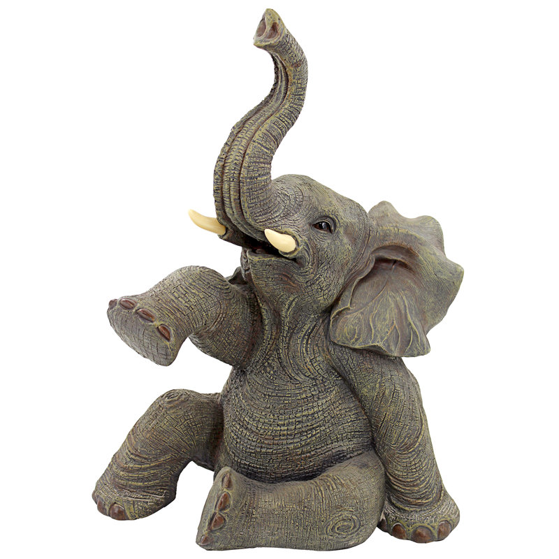 Design Toscano Petey The Pint Sized Pachyderm Statue & Reviews | Wayfair